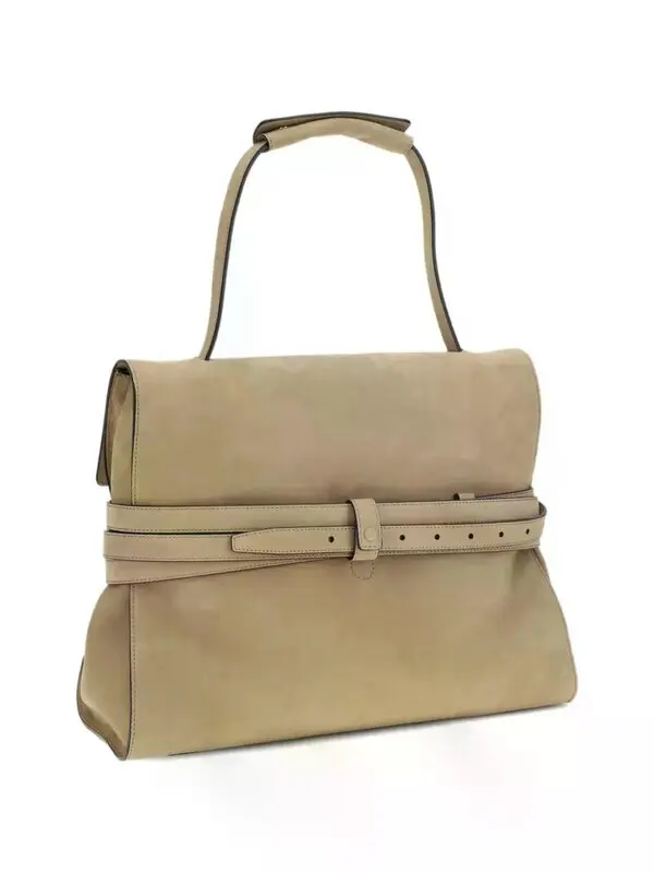 Moschino Tie Detailed Tote Bag - Neutrals
