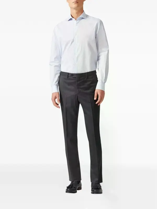 Pal Zileri Dark Buttoned Trousers