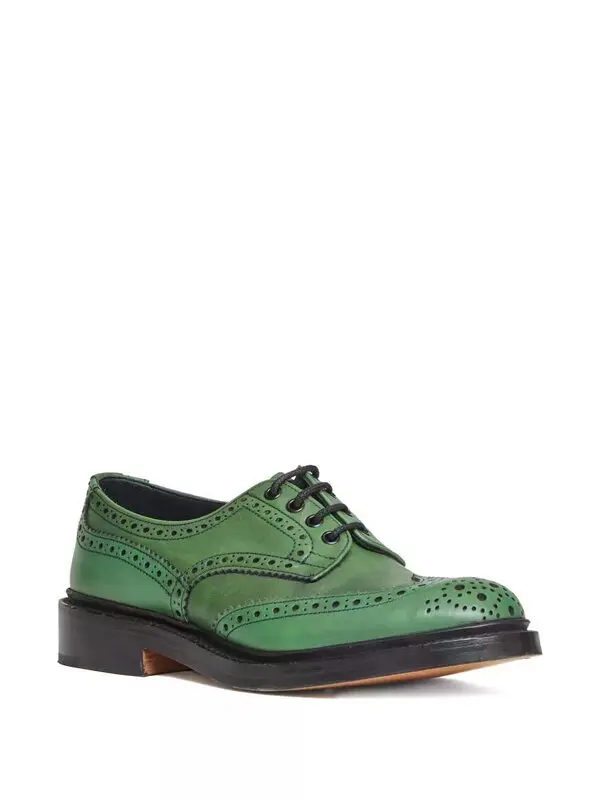 TRICKER'S Bourton Leather Derby Shoes - Green