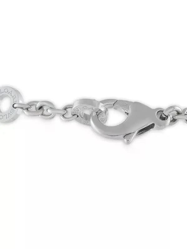 BVLGARI 18k White Gold Diamond Bracelet - Silver