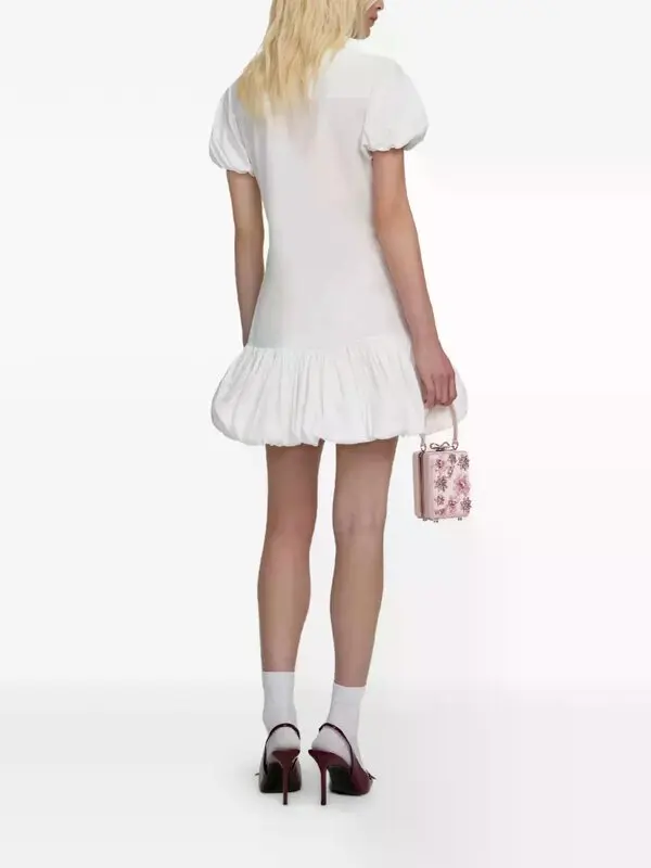 SELF-PORTRAIT Mini Dress With Puff Sleeves