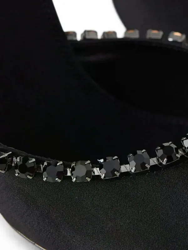 Paris Texas Lidia Crystal-embellished Pointed Mules