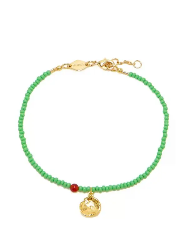 Anni Lu Beaded Charm Bracelet - Green