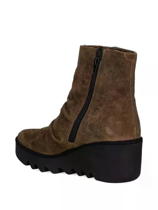 Fly London Wedge-heel Side-zip Boots