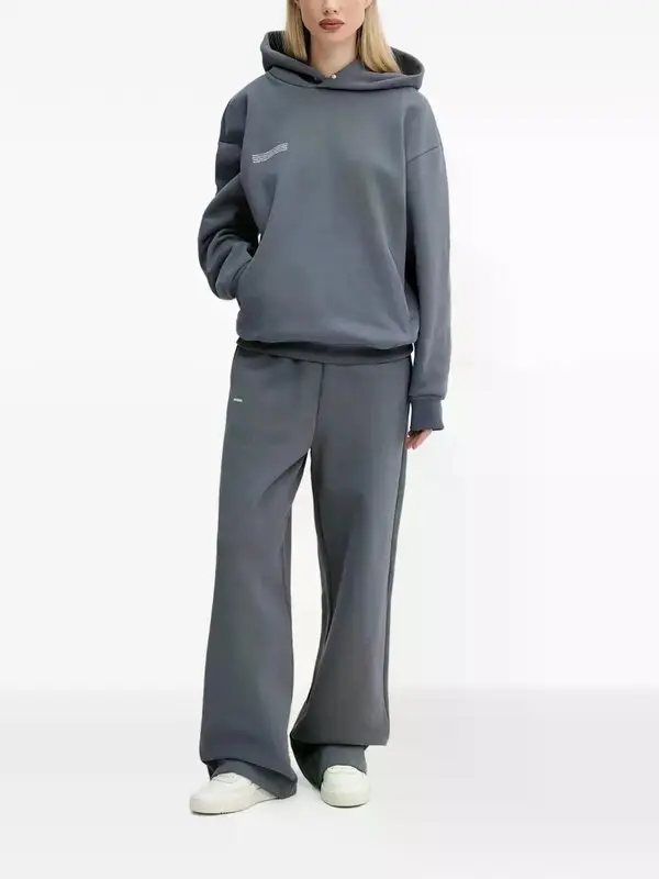 PANGAIA Drawstring Wide-leg Track Pants - Grey