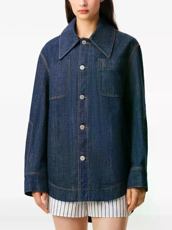 AMI Paris De Coeur Oversized Overshirt