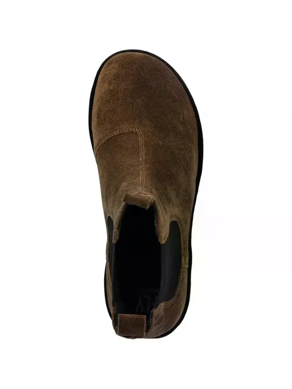 Fly London Platform Heeled Chelsea Boots - Brown