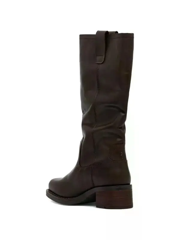 Fly London Block Heel Boots - Brown