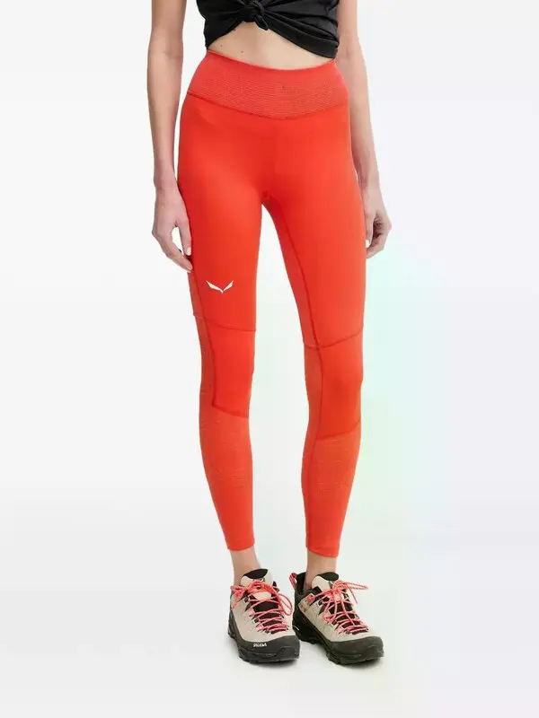 SALEWA Logo-print Leggings - Red