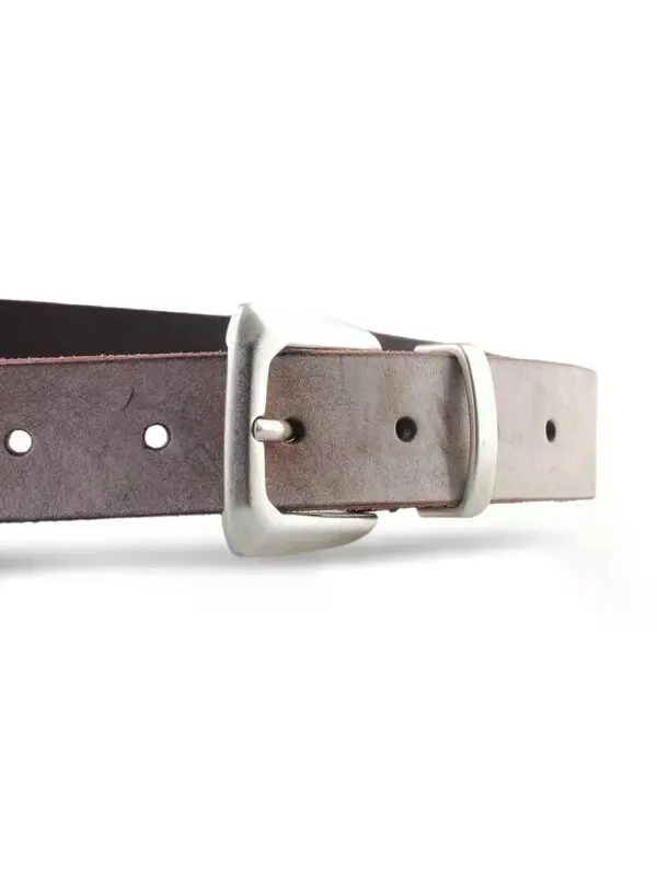 MOLEBO Buckle Leather Belt - Brown