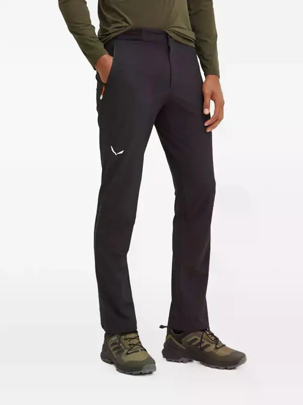 SALEWA Performance Trousers With Logo Print And Zip Fastening
