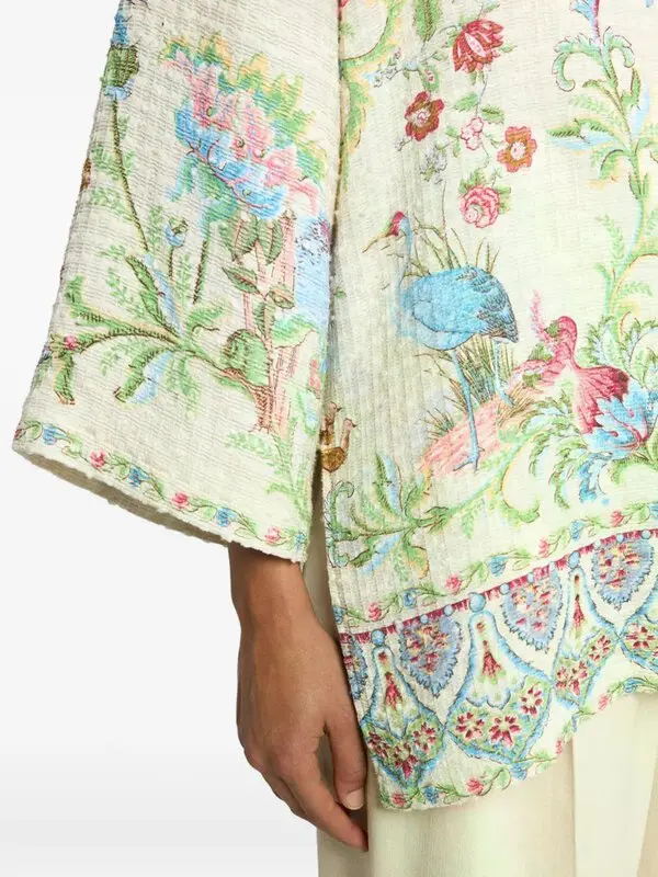Etro Flora Fauna Textured Jacket