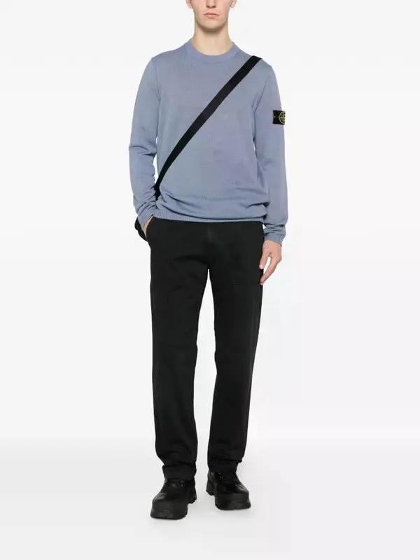 Stone Island Old" Treatment Organic Cotton Stretch Twill Cargo Trousers
