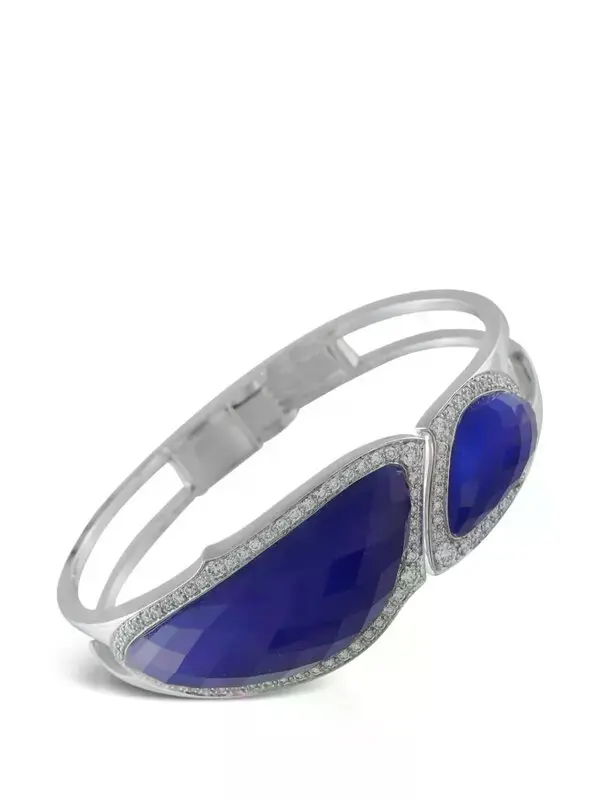 Stephen Webster Diamond And Lapis Lazuli 18k White Gold Bracelet - Silver