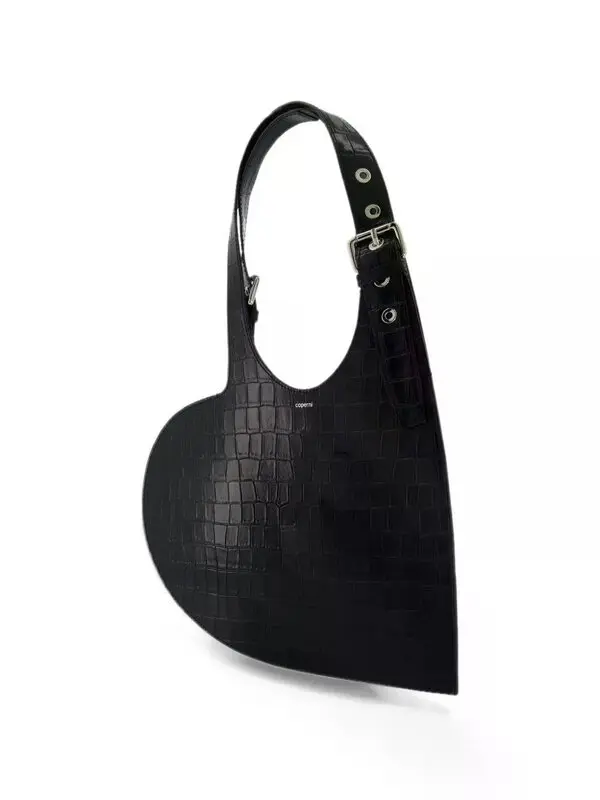 Coperni Heart Tote Shoulder Bag - Black