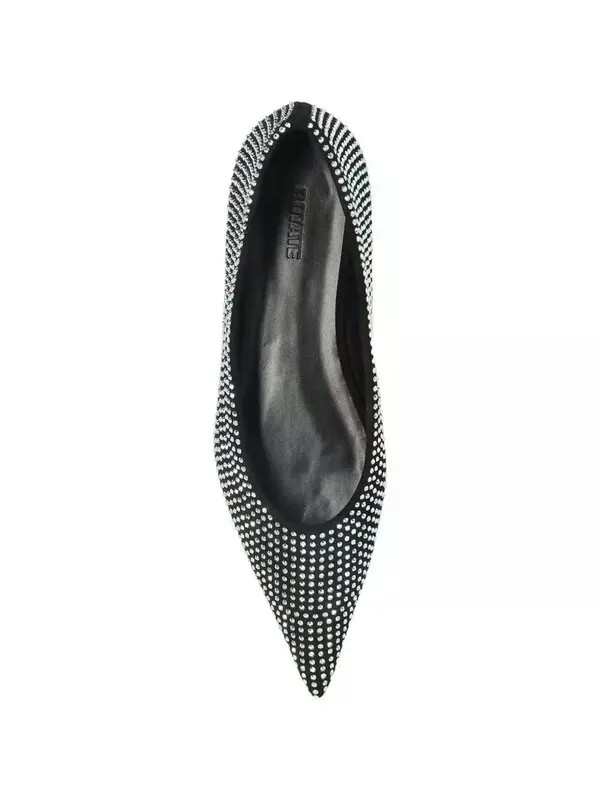 ROTATE BY BIRGER CHRISTENSEN Embellished Pointed Toe Flat Pumps