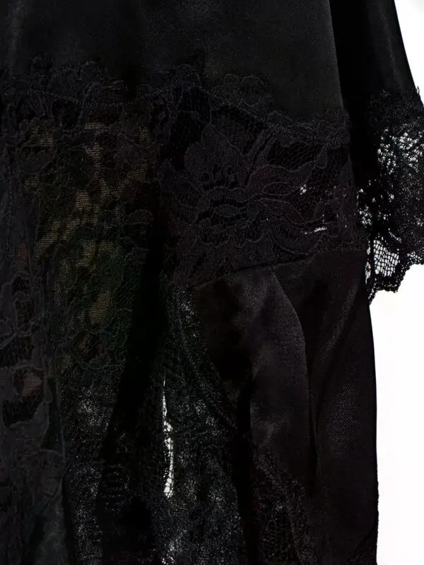 Vetements Asymmetric Lace-trim Skirt