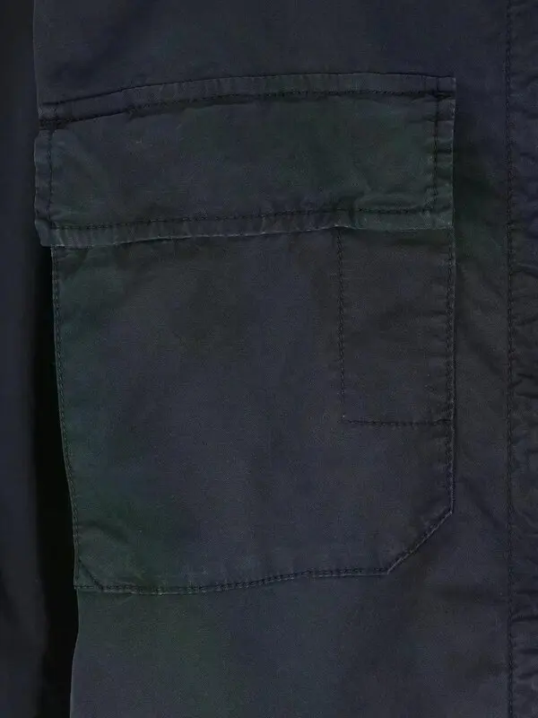 Stone Island Hooded Jacket With Chest Pockets - Black