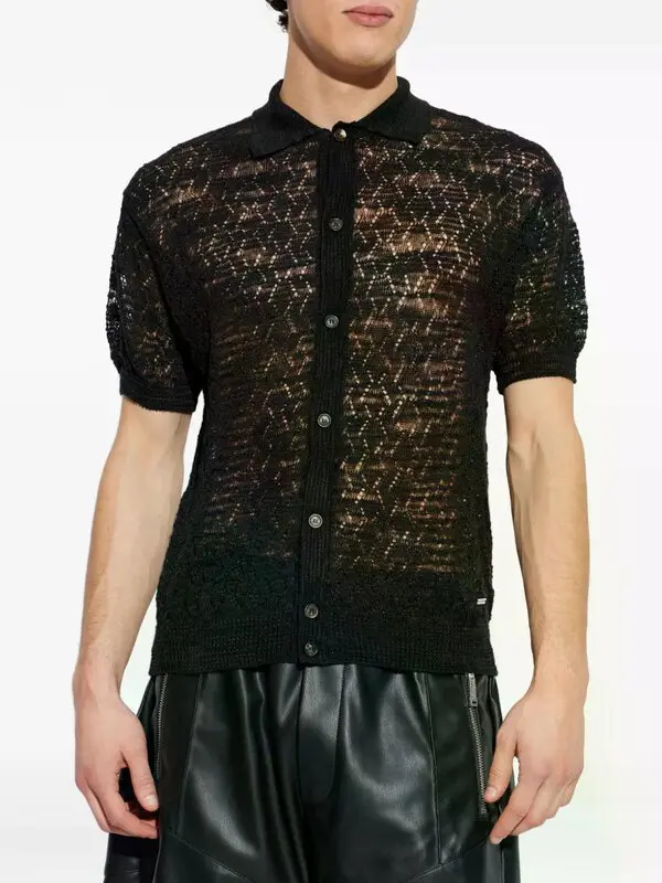 Dsquared2 Button-up Open-knit Shirt