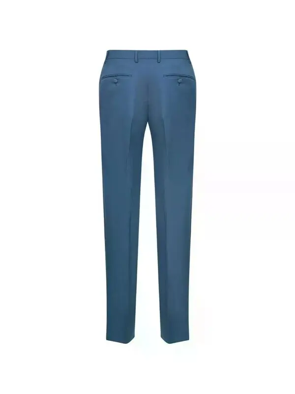 Dolce & Gabbana Tailored Button Trousers - Blue
