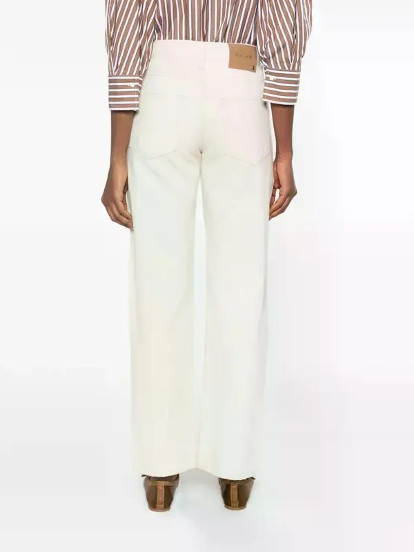 Patrizia Pepe Straight-leg Jeans With Logo Button