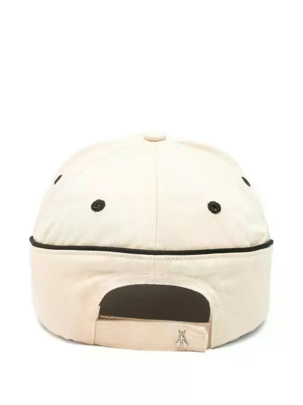 Patrizia Pepe Contrasting Embroidery Baseball Cap - Neutrals