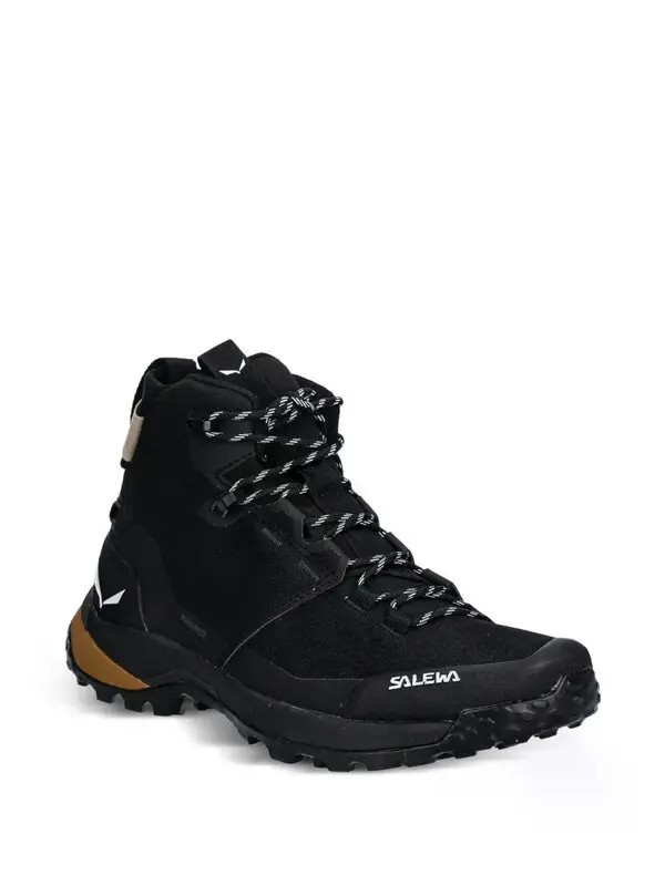 SALEWA Logo Print Performance Footwear - Black