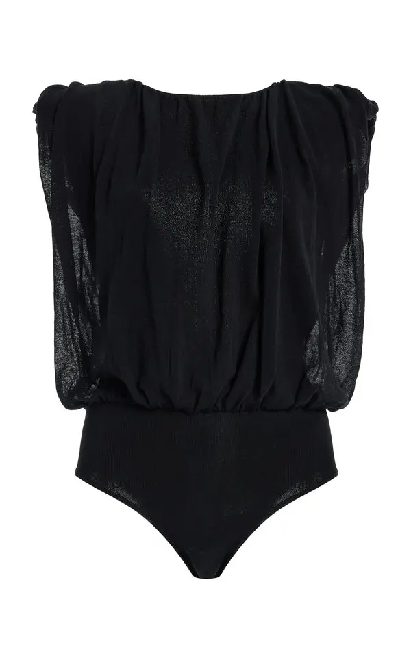 HOUSE OF DAGMAR Sleeveless Draped Knit Top