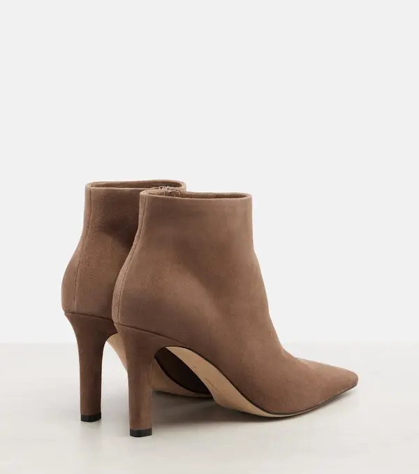 THE ROW Carla Suede Ankle Boots - Grey