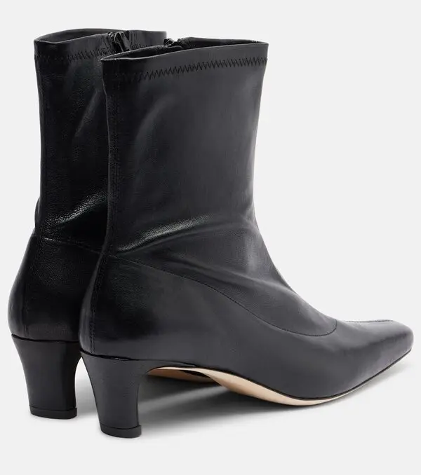 Staud Wally Leather Ankle Boots