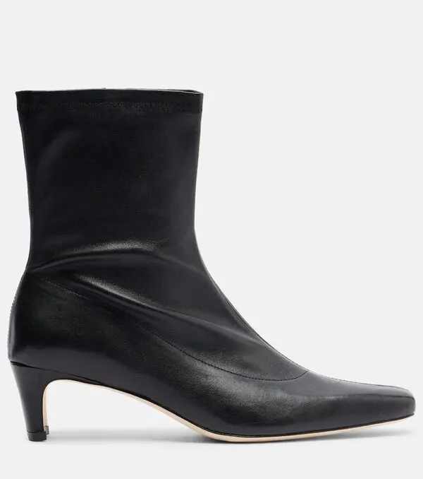 Staud Wally Leather Ankle Boots