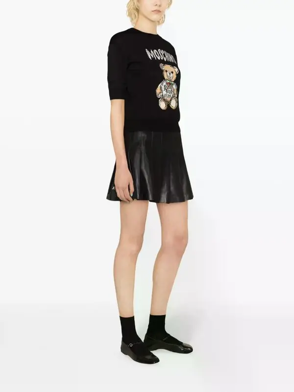 Moschino Teddy Bear Cropped Jumper