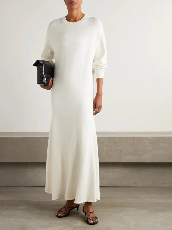 Loulou De Saison Lucy Silk And Linen-blend Maxi Dress