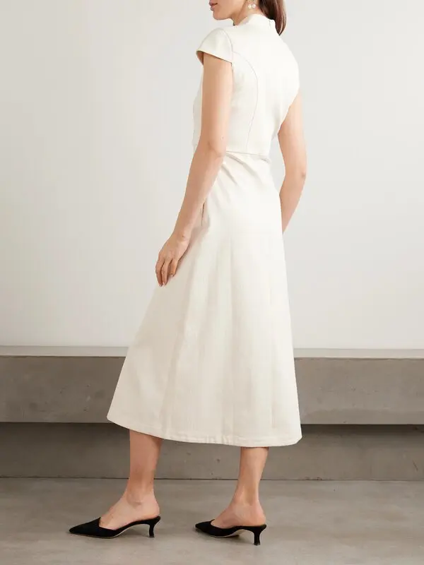 DESTREE Amaoko Denim Midi Dress - Neutrals