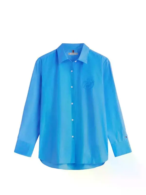 Tommy Hilfiger Embroidered Logo Shirt - Blue
