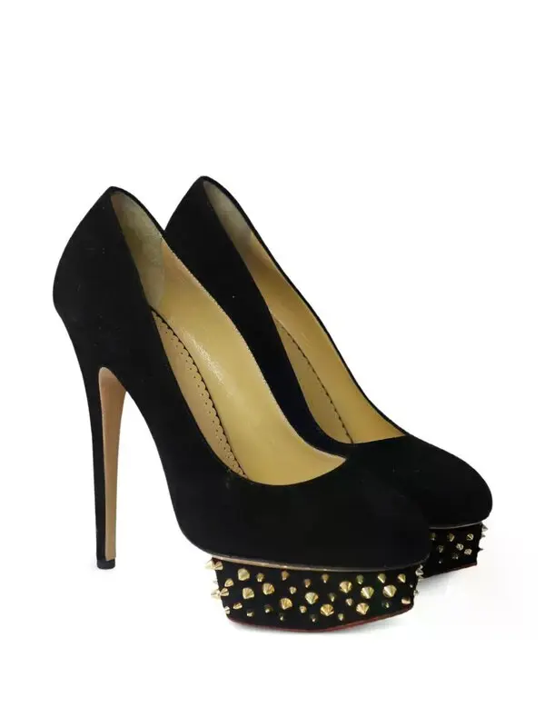 CHARLOTTE OLYMPIA Studded Platform Stiletto Heels