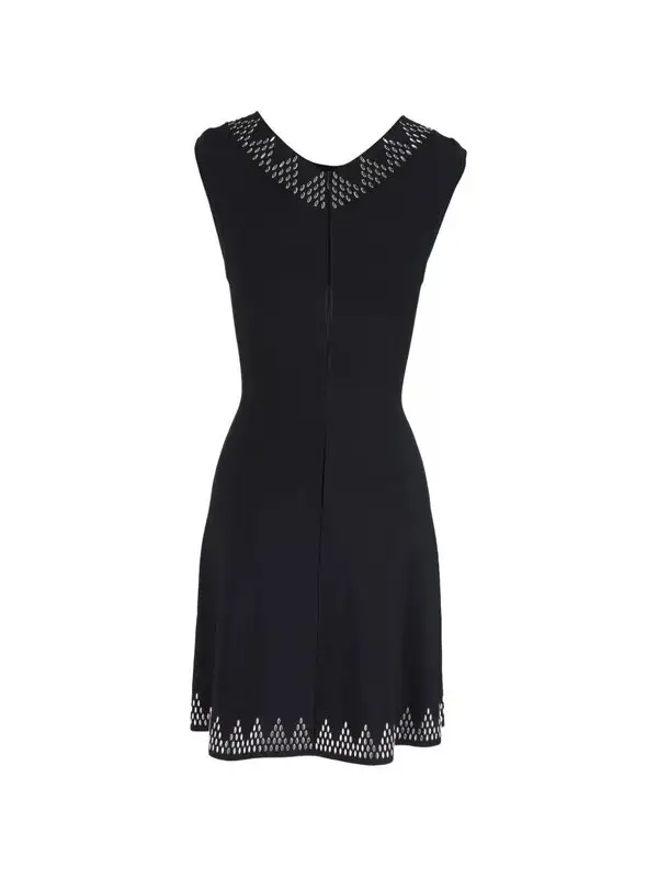 Alaïa Embellished Sleeveless Mini Dress - Black