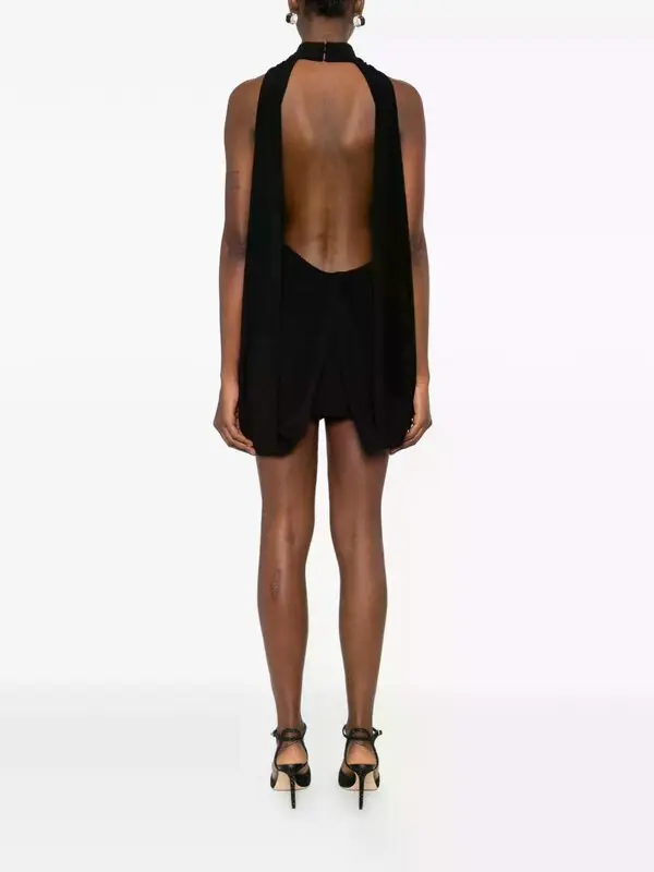 NISSA Draped Halterneck Mini Dress