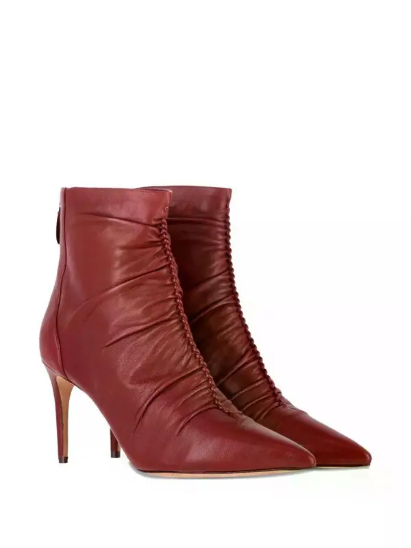 ALEXANDRE BIRMAN Susanna Pointed Ruched Ankle Boots