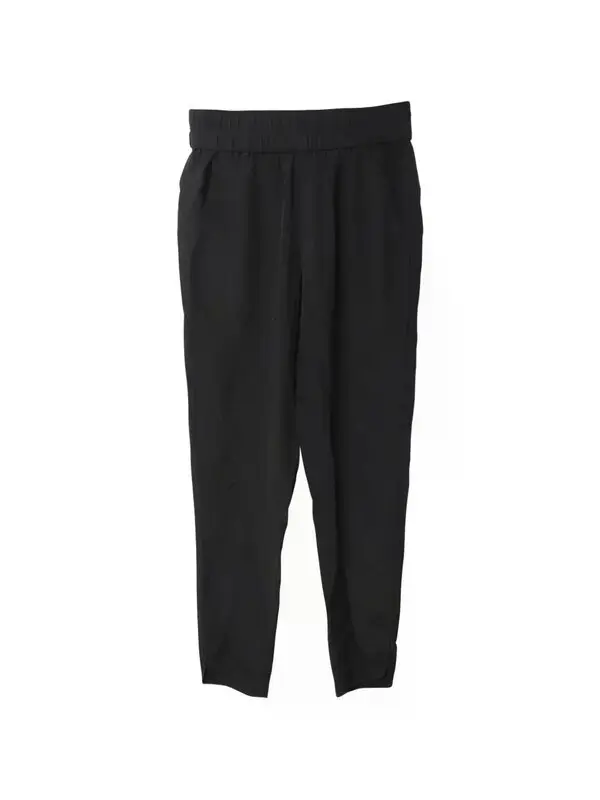ALEXANDER WANG Garterised Waistband Straight-leg Trousers - Black