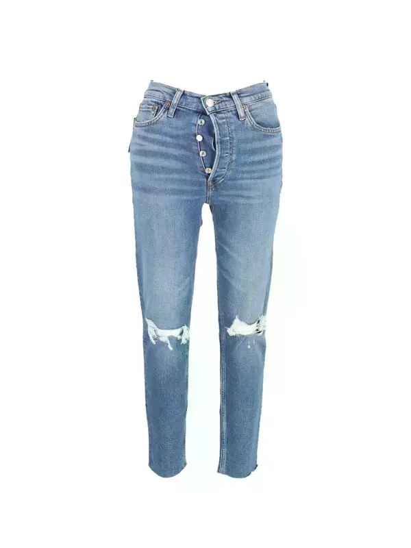 RE/DONE Distressed Effect Slim-cut Jeans