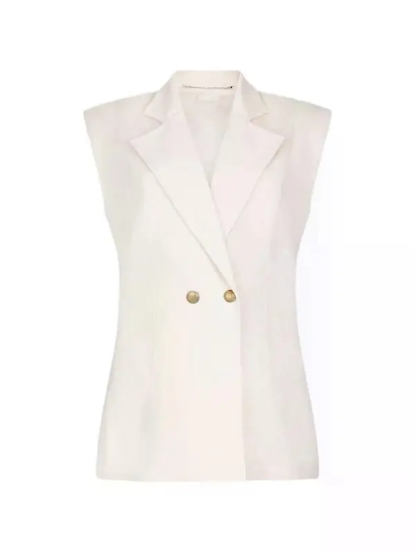 Liu Jo Padded Shoulder Double-breasted Waistcoat