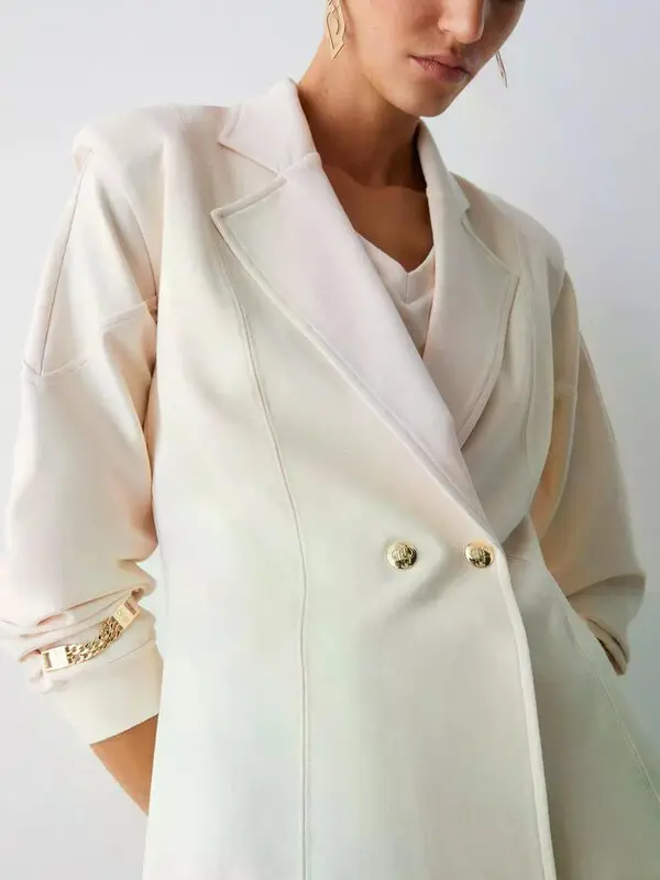 Liu Jo Padded Shoulder Double-breasted Waistcoat