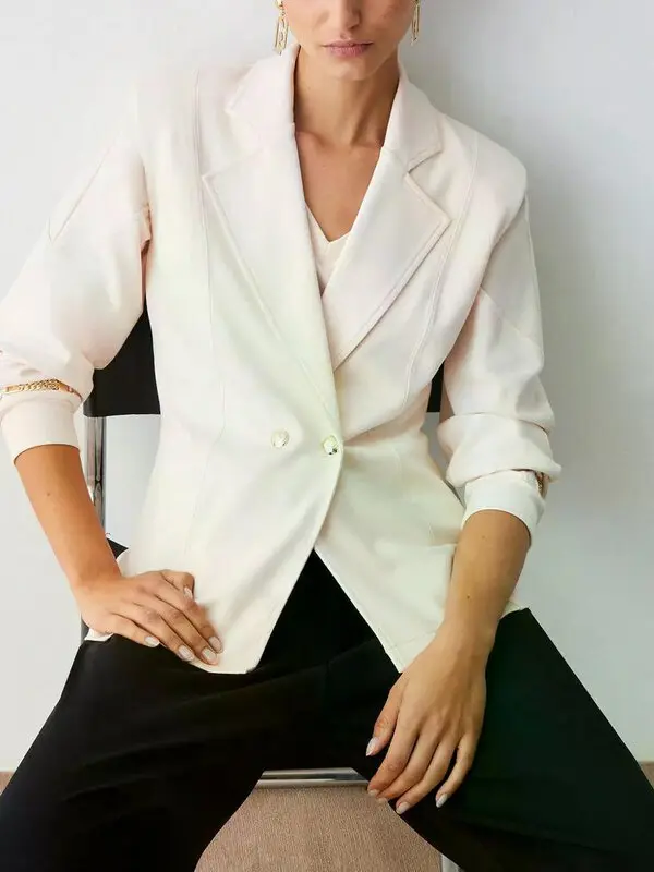 Liu Jo Padded Shoulder Double-breasted Waistcoat