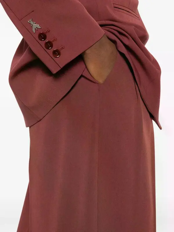 Patrizia Pepe Pleated Wide Leg Palazzo Pants