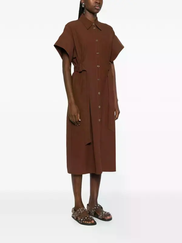 Pinko Belted Midi Shirt Dress