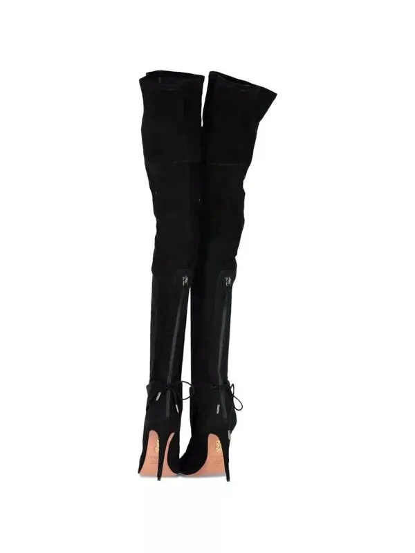 AQUAZZURA Giselle Lace-up Over-the-knee Boots