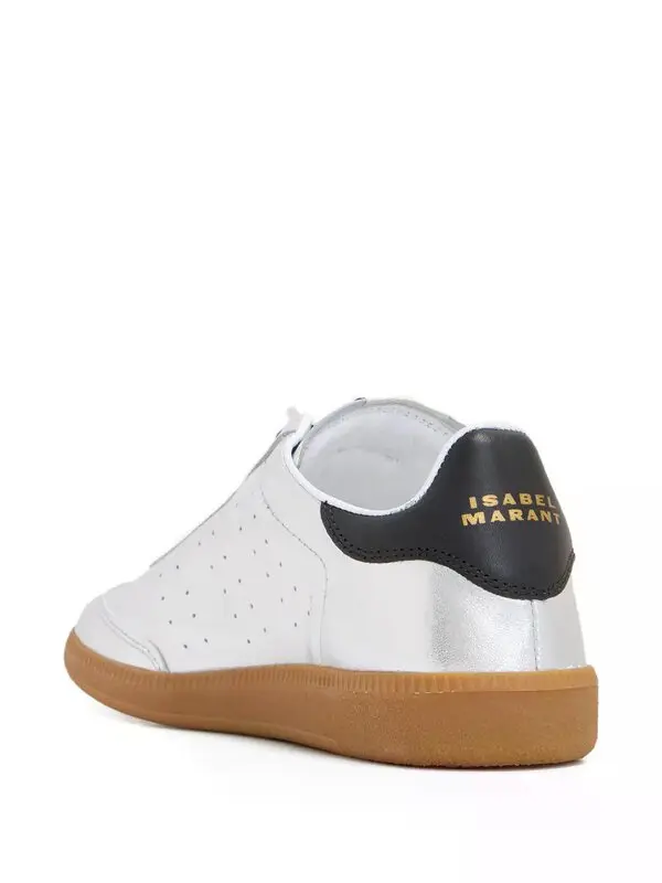Isabel Marant Étoile Kaycee Metallic Lace-up Sneakers - Silver