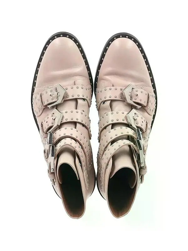 Givenchy Buckle Studded Ankle Boots - Pink