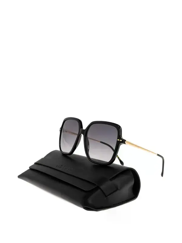 Isabel Marant Geometric Frame Sunglasses - Black